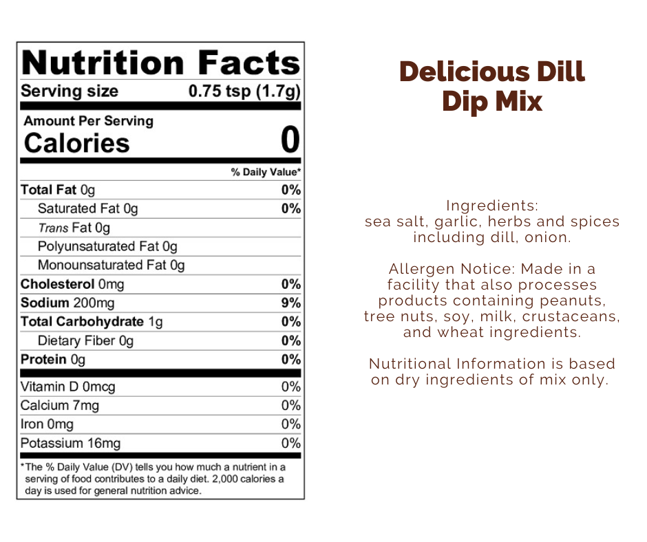 Delicious Dill Dip Mix – Diplicious