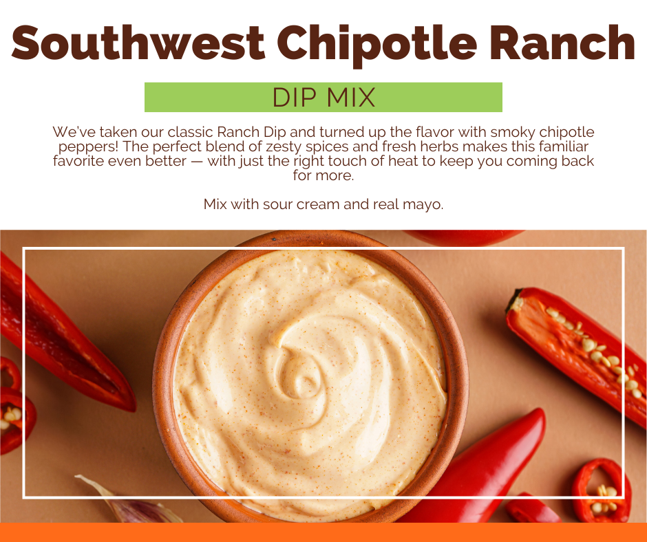 Southwest Chipotle Ranch Dip Mix – Diplicious
